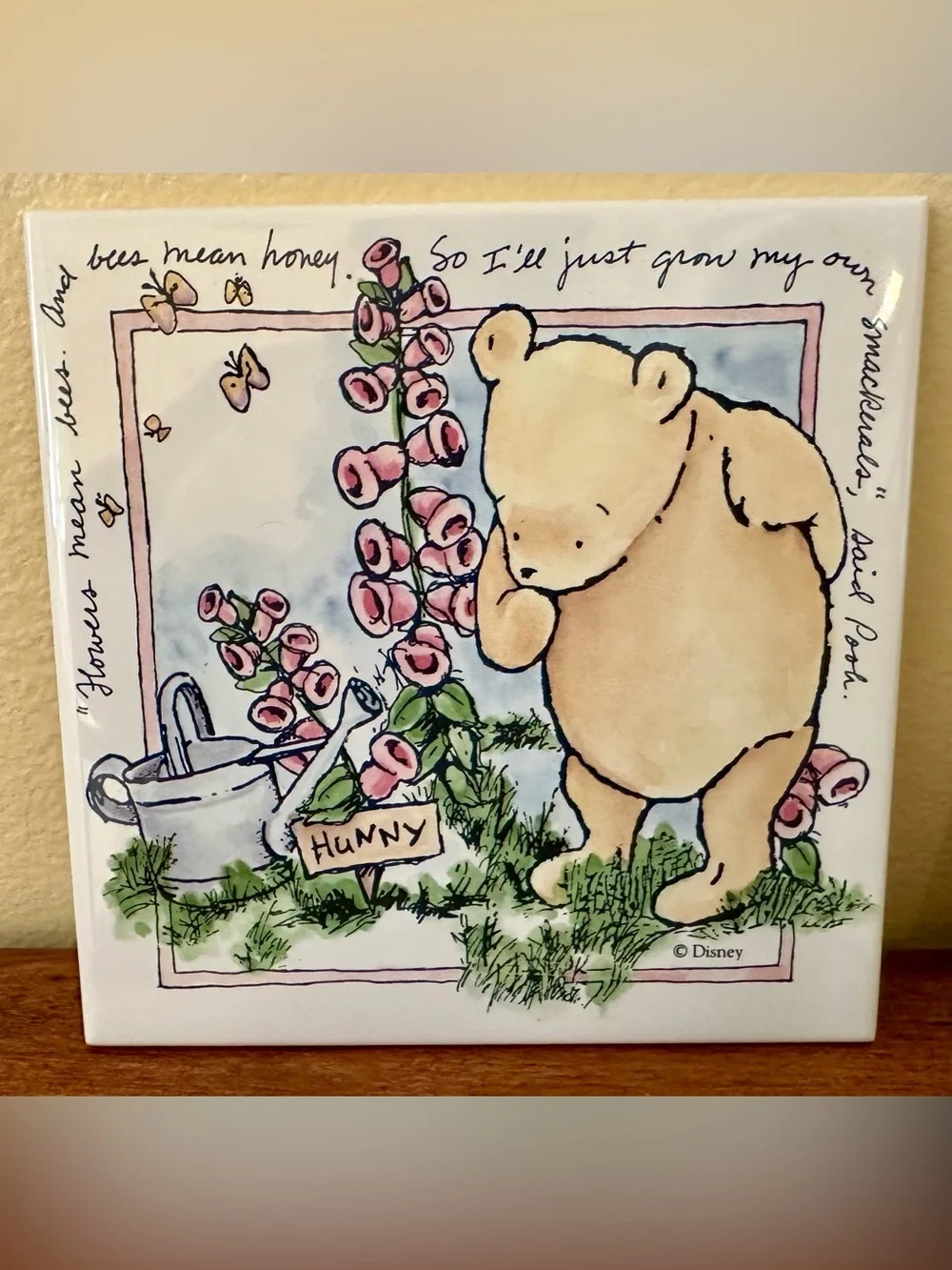 Disney | Other | Disney Classic Winnie The Pooh Ceramic Tile Trivet ...